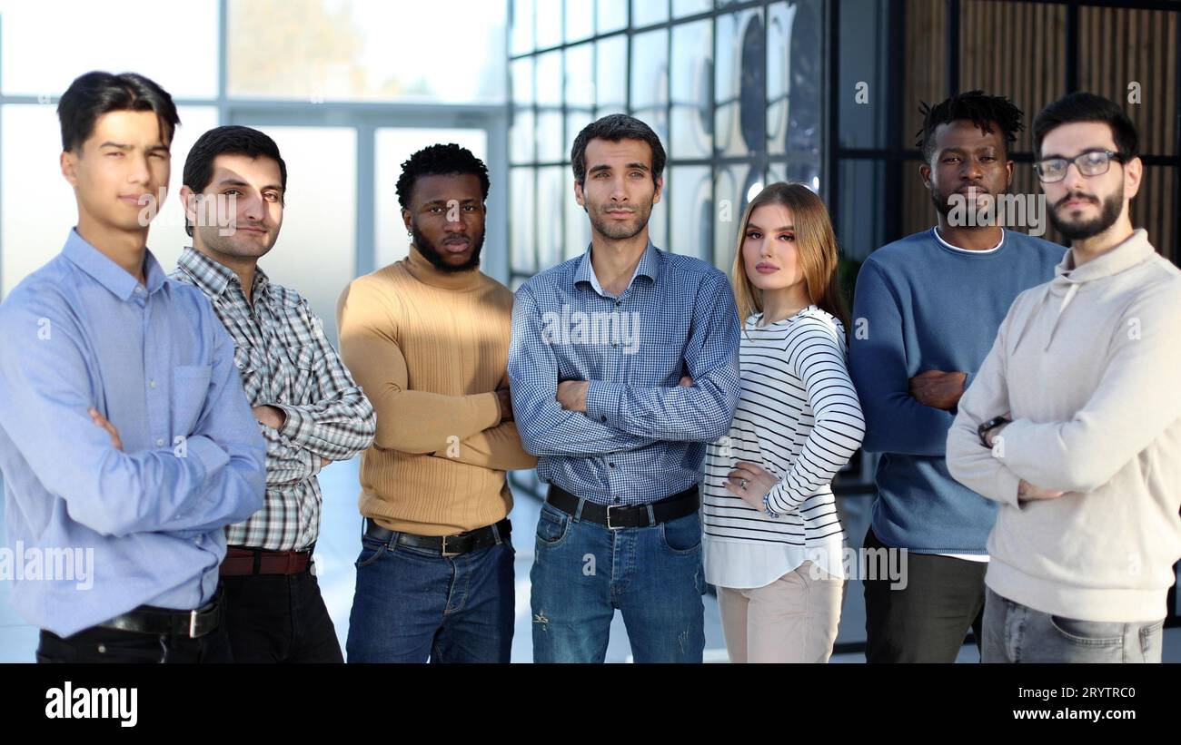 Positive multi racial corporate team hi-res stock photography and ...