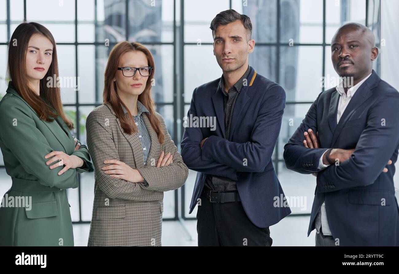 Woman with arms crossed over chest hi-res stock photography and images ...