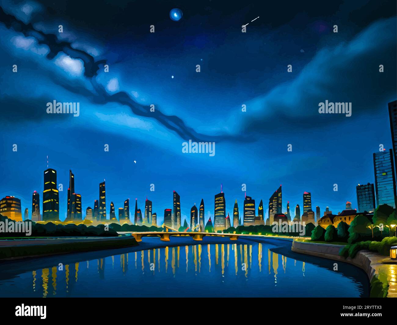 High-resolution of painting entitled The Beauty of Nature. The artwork ...