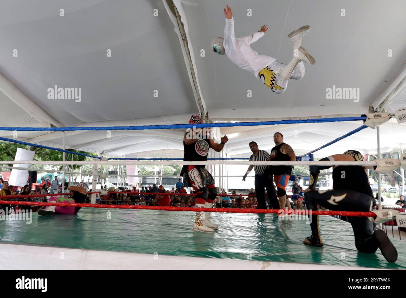 Non Exclusive: October 1, 2023, Mexico City, Mexico: Masked men ...