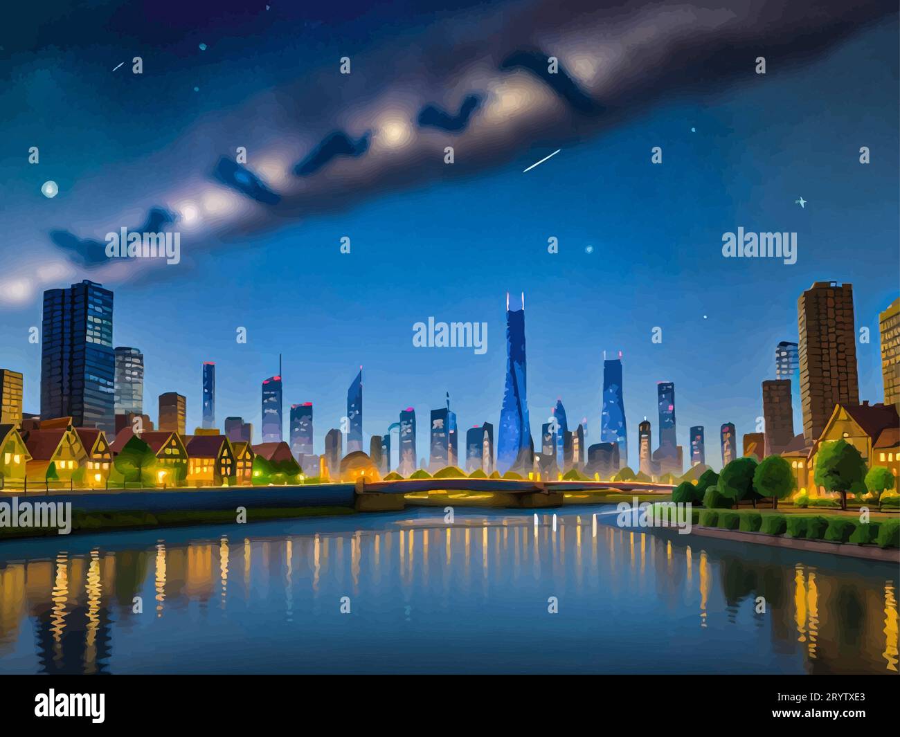 High-resolution of painting entitled The Beauty of Nature. The artwork ...