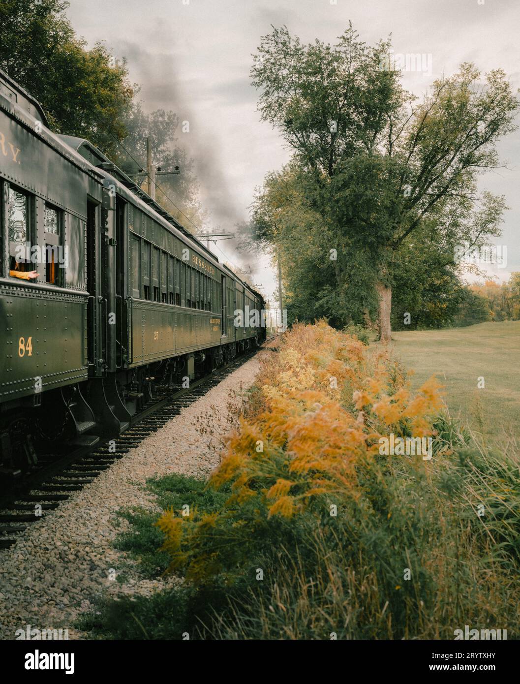 Green locomotive hi-res stock photography and images - Alamy