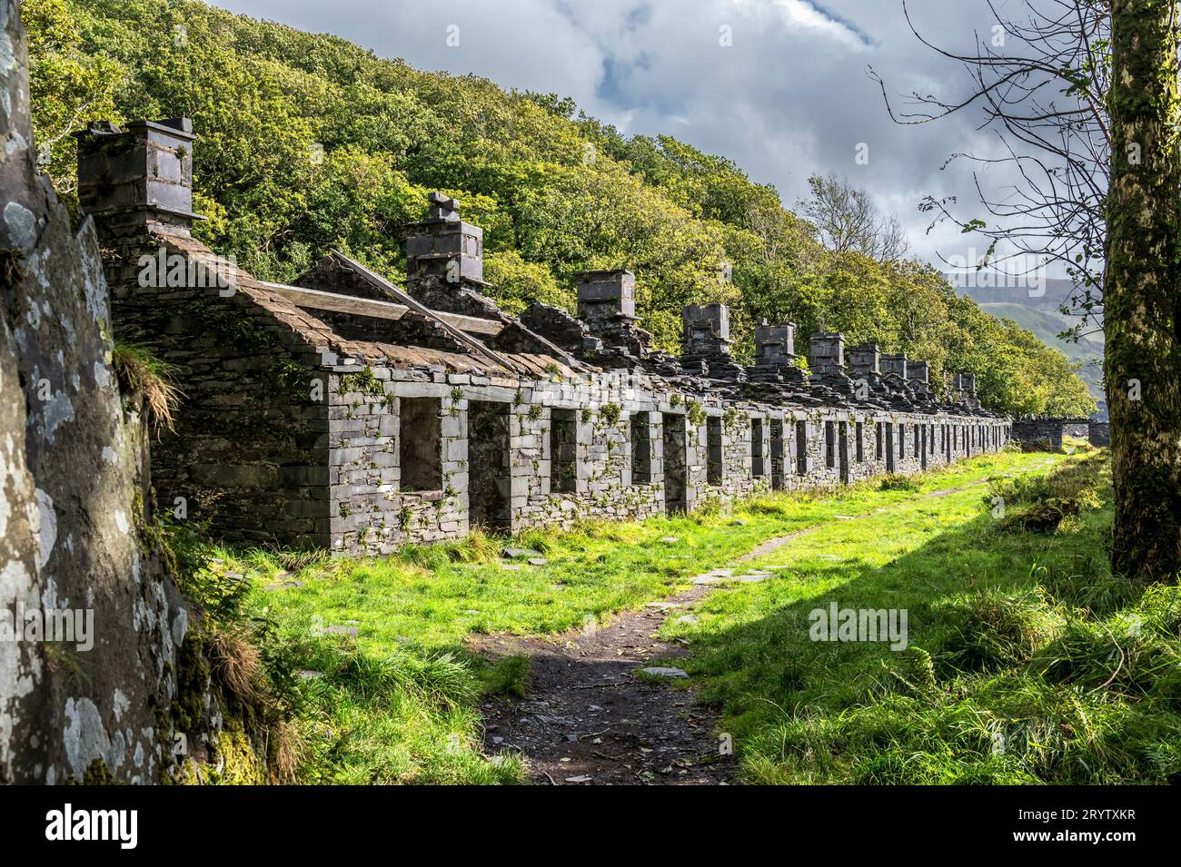These are Anglesey Barracks miners cottages at the abandoned Dinorwig ...