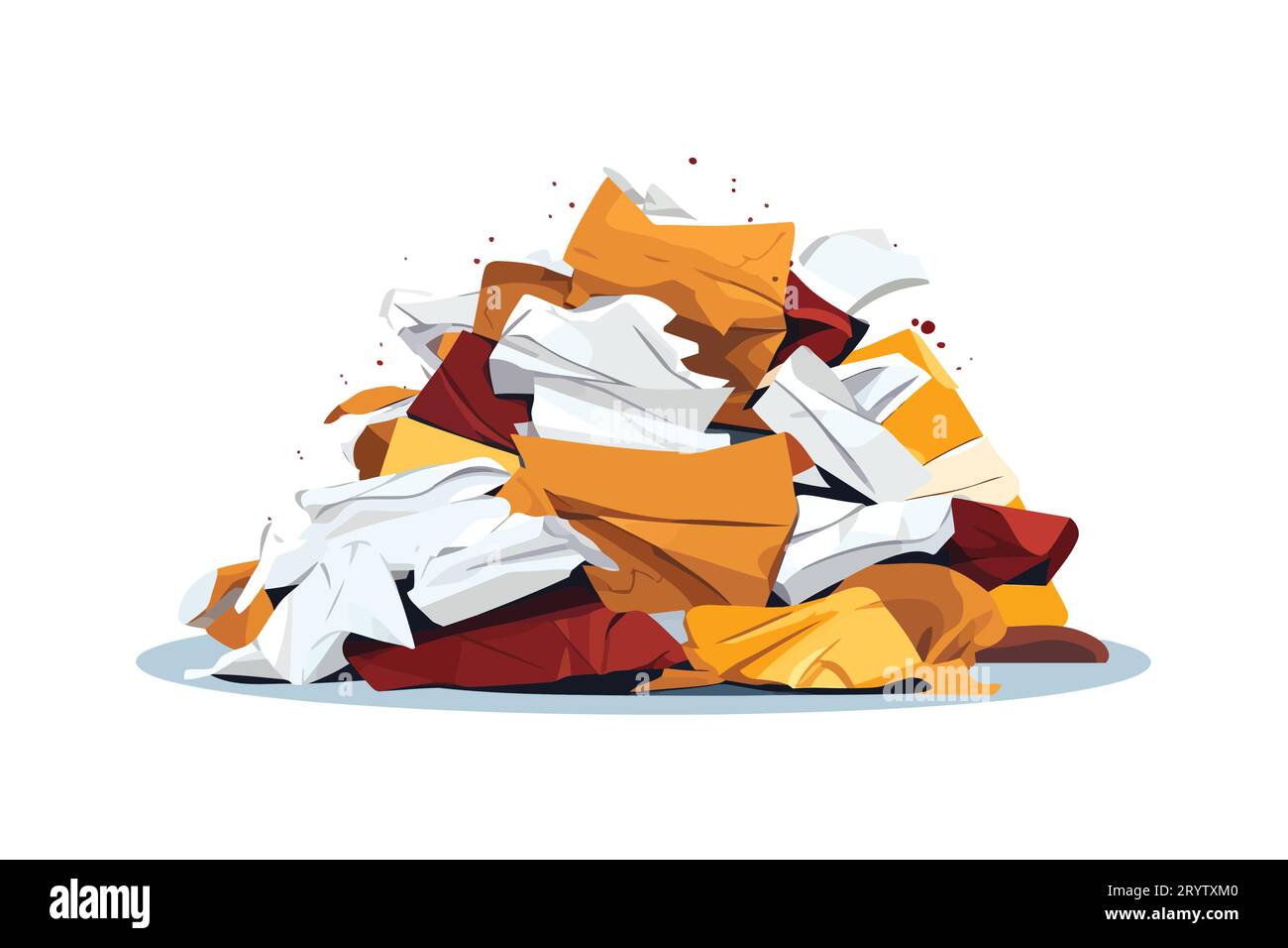 Pile of plastic bags Stock Vector Images - Alamy