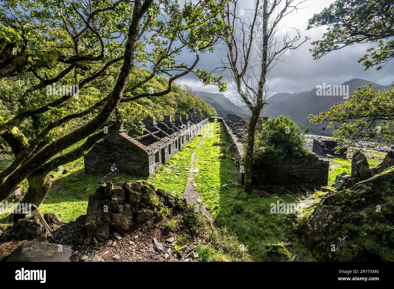 These are Anglesey Barracks miners cottages at the abandoned Dinorwig ...