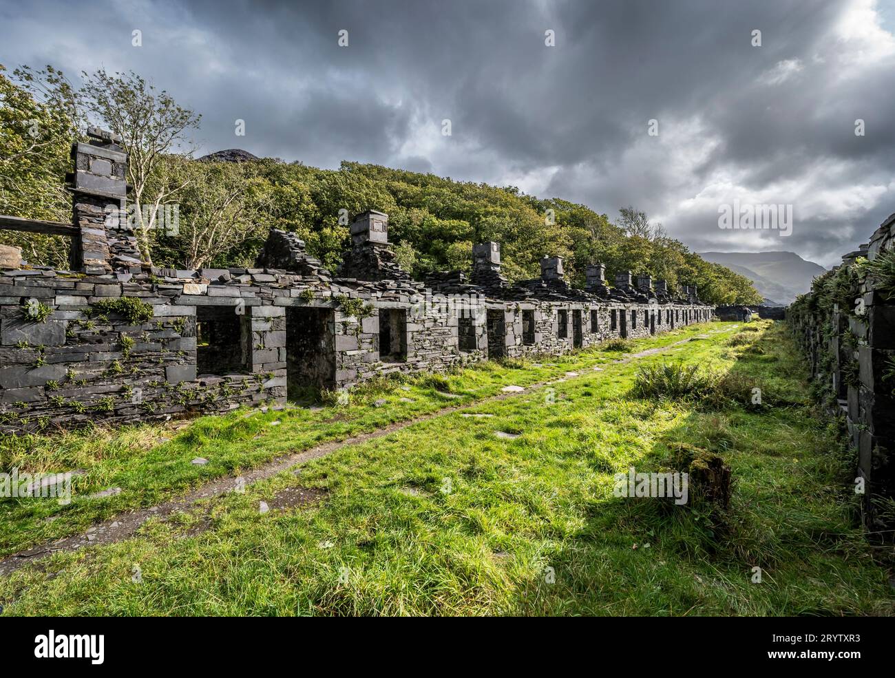These are Anglesey Barracks miners cottages at the abandoned Dinorwig ...