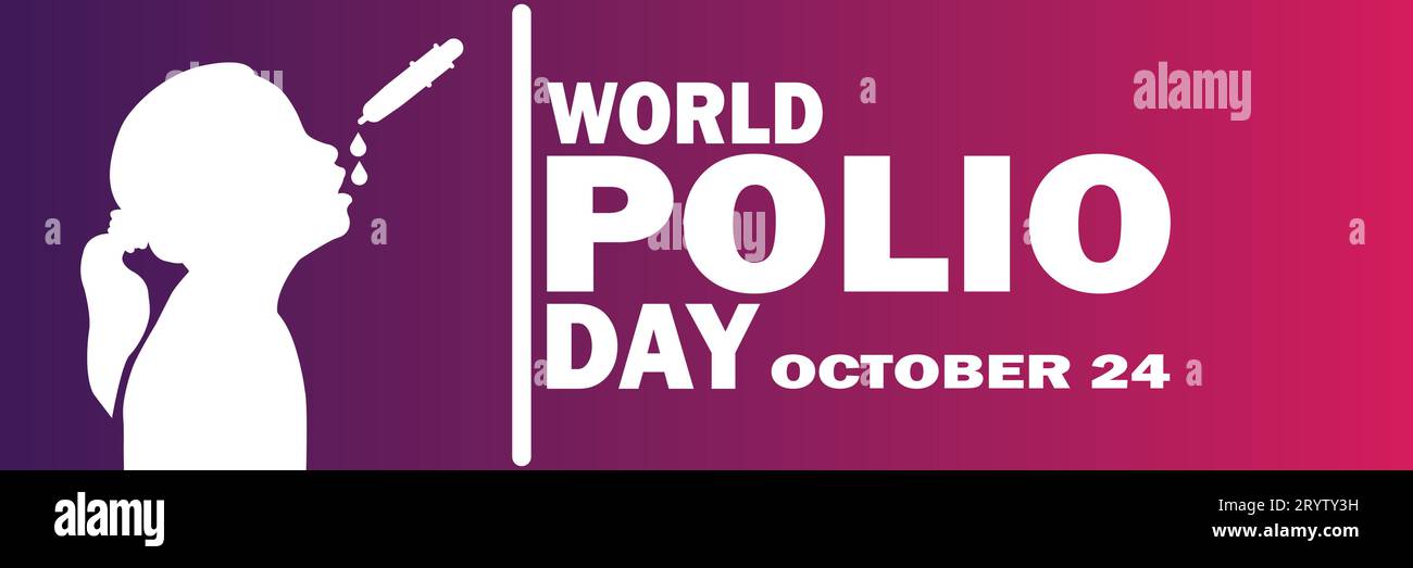 World Polio Day. October 24. Holiday concept. Template for background ...