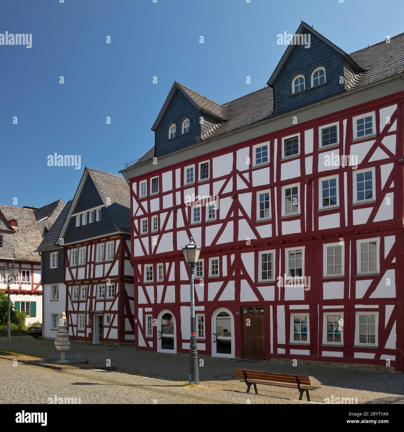 Old dye works, house of associations, half-timbered houses, Herborn ...
