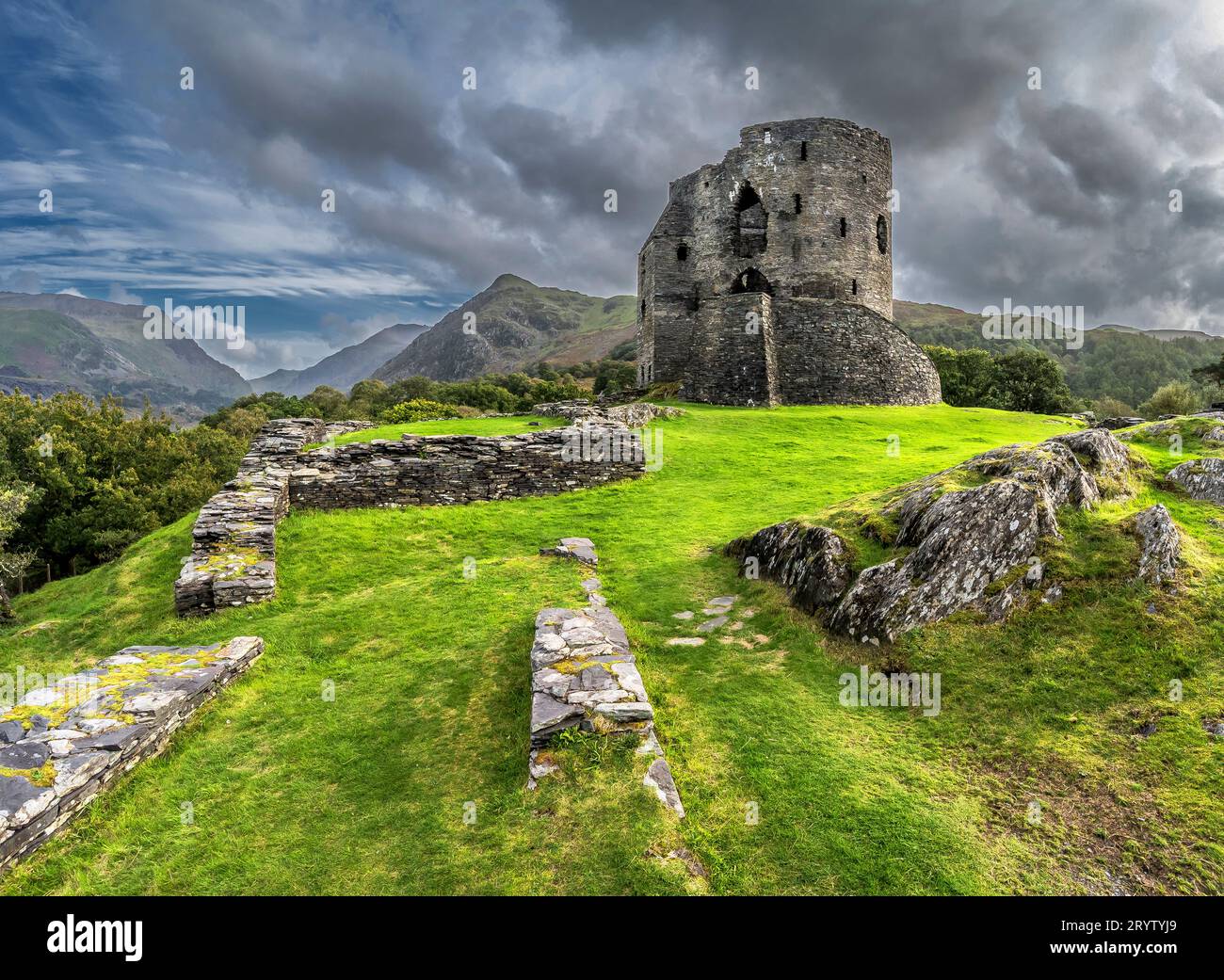 This is the 13th century fortress of Dolpadarn Castle built by Llewelyn ...