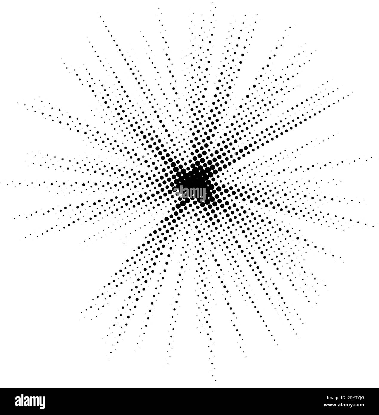 Halftone burst background. Abstract pixelated dotted starburst element ...
