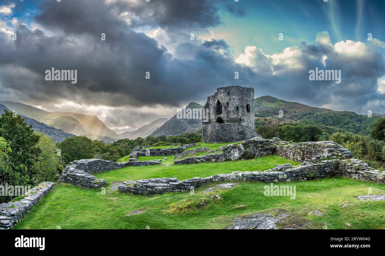 This is the 13th century fortress of Dolpadarn Castle built by Llewelyn ...