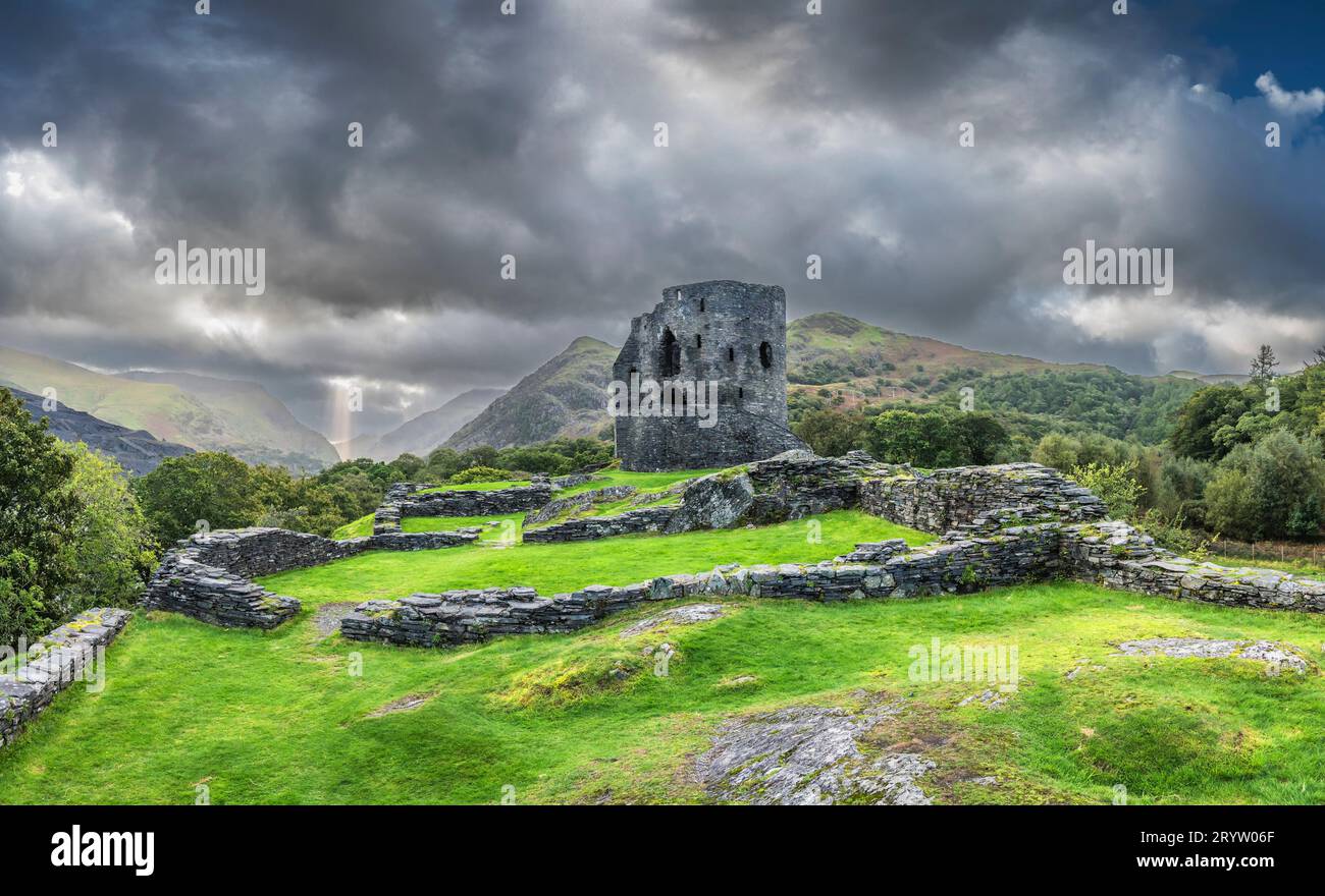 This is the 13th century fortress of Dolpadarn Castle built by Llewelyn ...