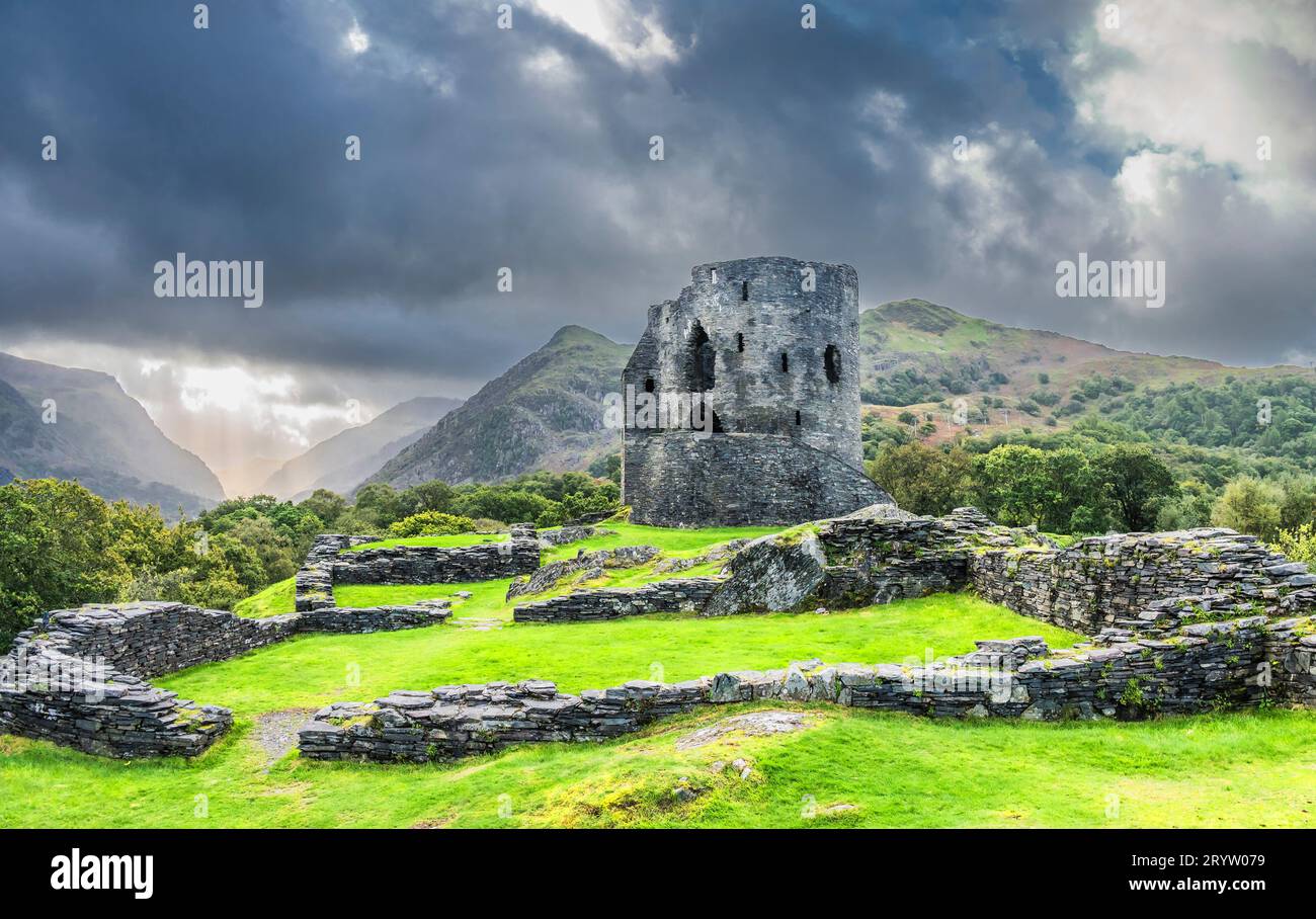 This is the 13th century fortress of Dolpadarn Castle built by Llewelyn ...