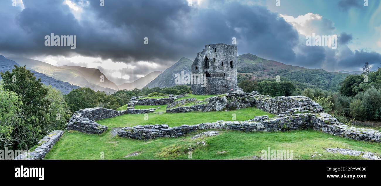 This is the 13th century fortress of Dolpadarn Castle built by Llewelyn ...