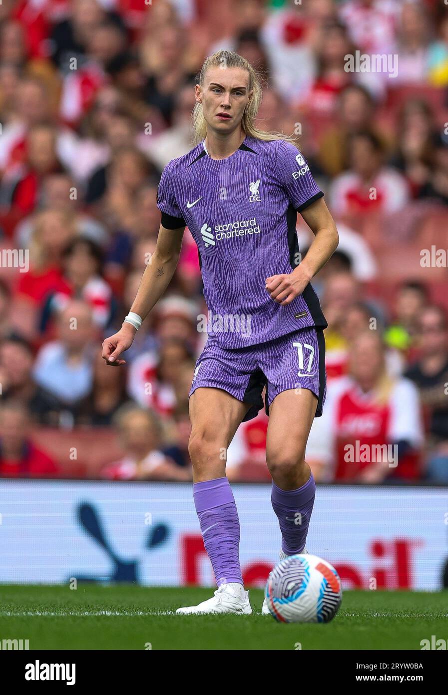 Liverpool's Jenna Clark in action during the Barclays Women's Super ...