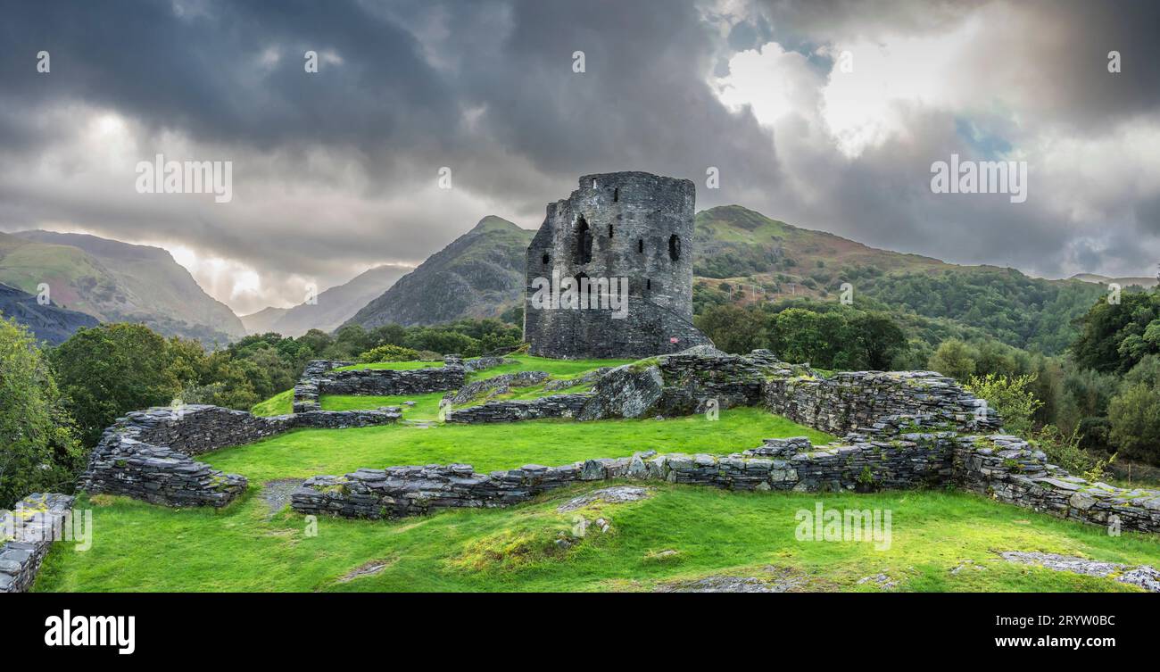 This is the 13th century fortress of Dolpadarn Castle built by Llewelyn ...