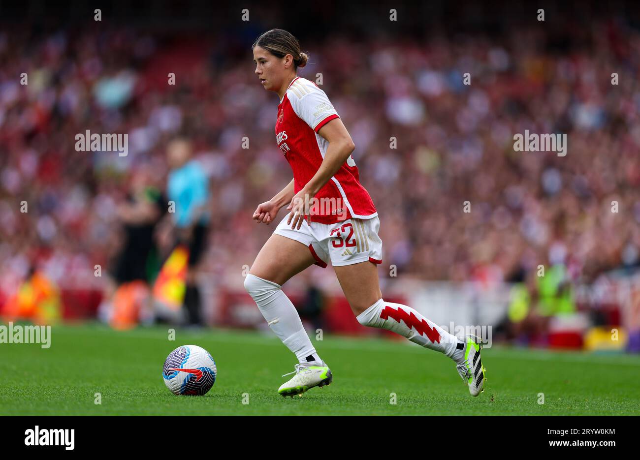 Arsenal's Kyra Cooney-Cross in action during the Barclays Women's Super ...