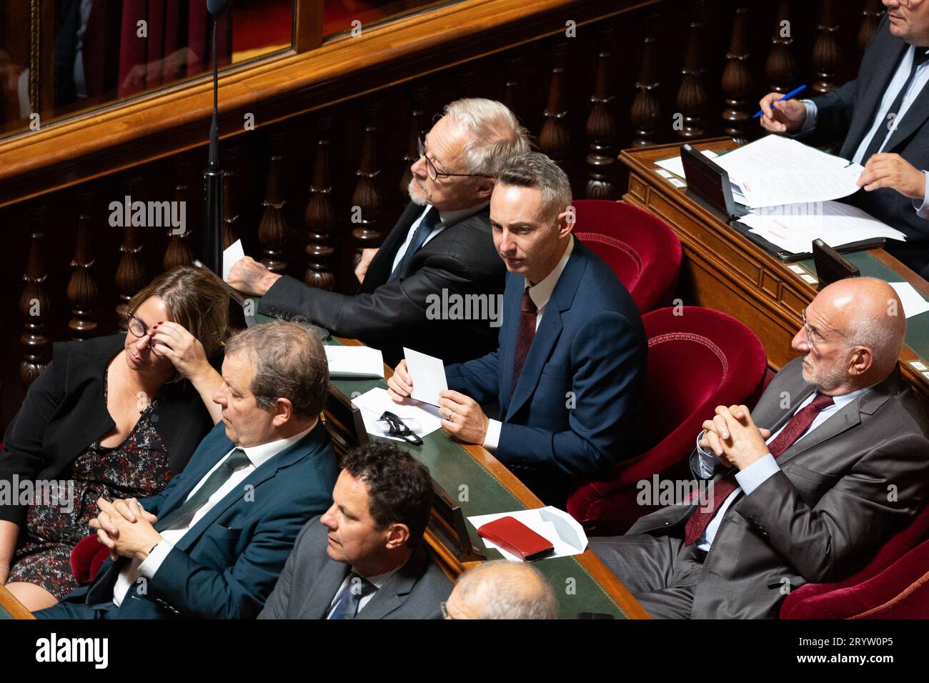 Paris, France. 02nd Oct, 2023. Newly elected PCF senator Ian Brossat ...