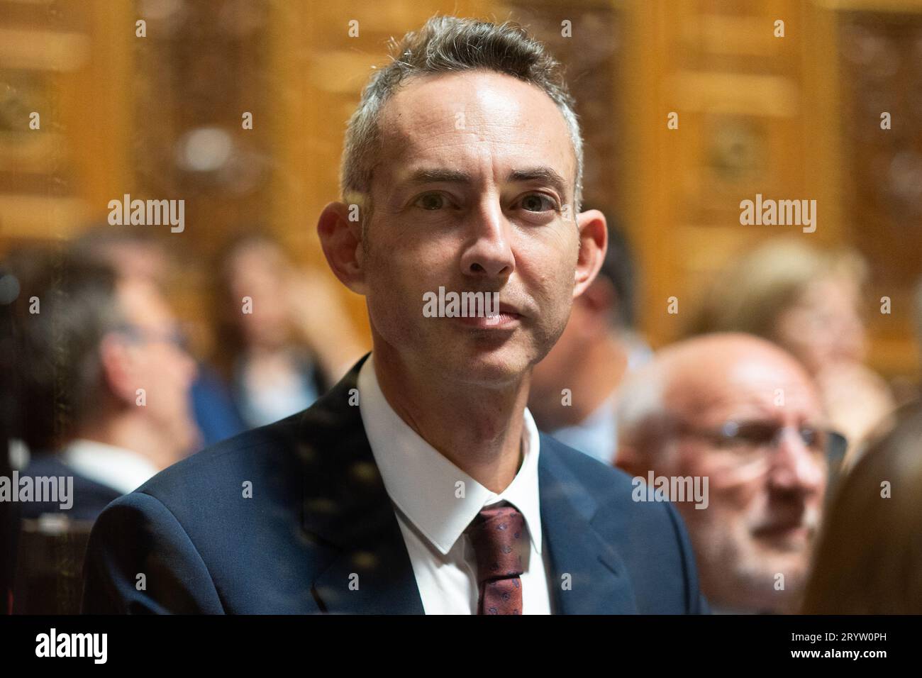 Paris, France. 02nd Oct, 2023. Newly elected PCF senator Ian Brossat ...