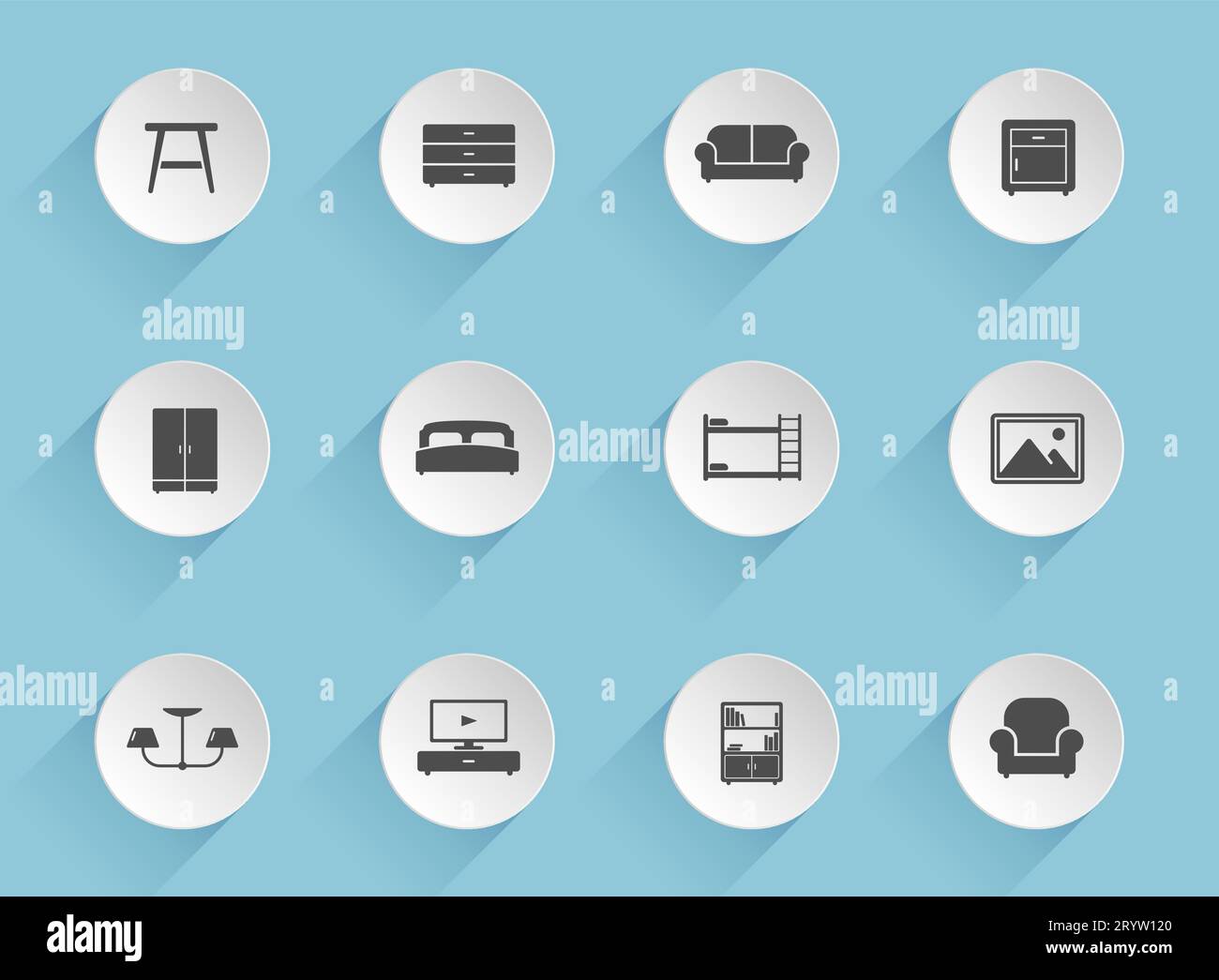 furniture vector icons Stock Vector Image & Art - Alamy