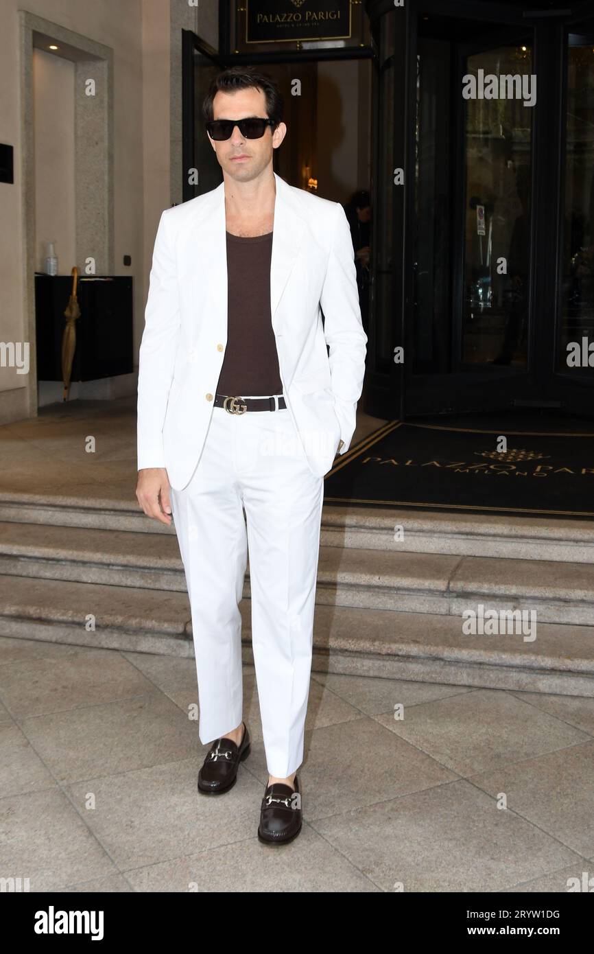 Celebrity Sightings Milan Fashion Week - MILAN, ITALY: Mark Ronson seen ...