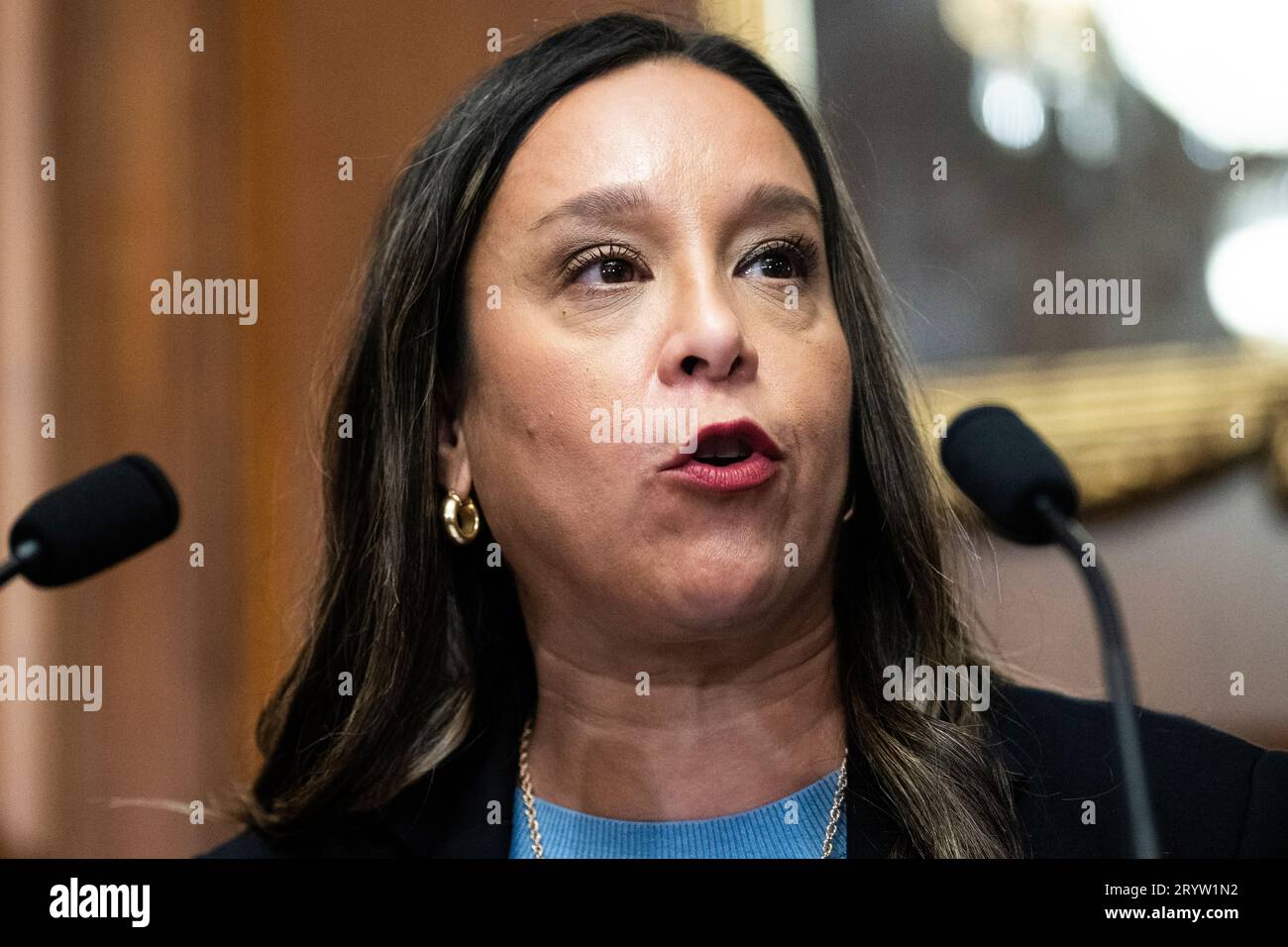 UNITED STATES - SEPTEMBER 29: Rep. Monica De La Cruz, R-Texas, speaks ...