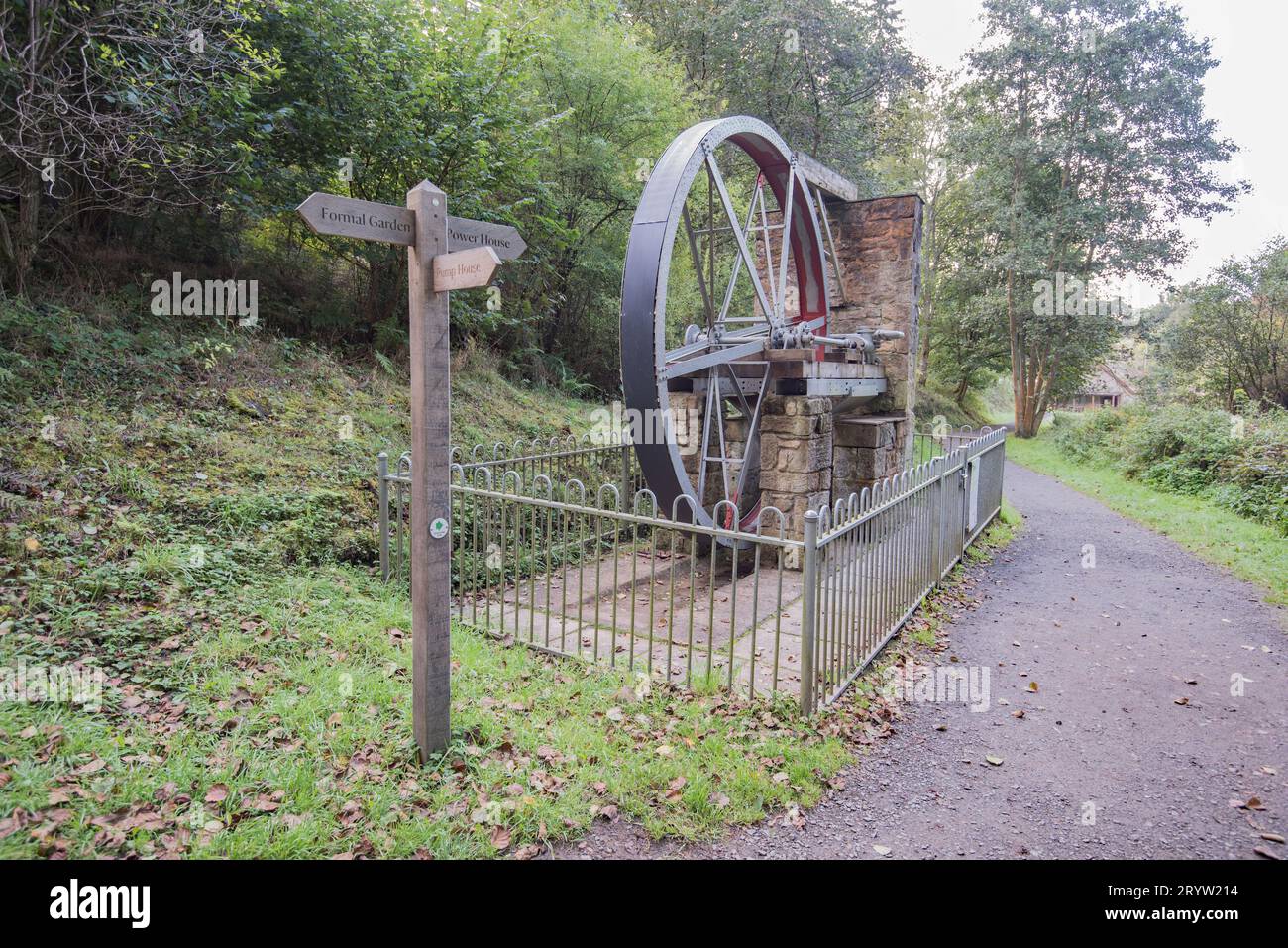 A breastshot waterwheel powered water pump Cragside. Electrifying the ...
