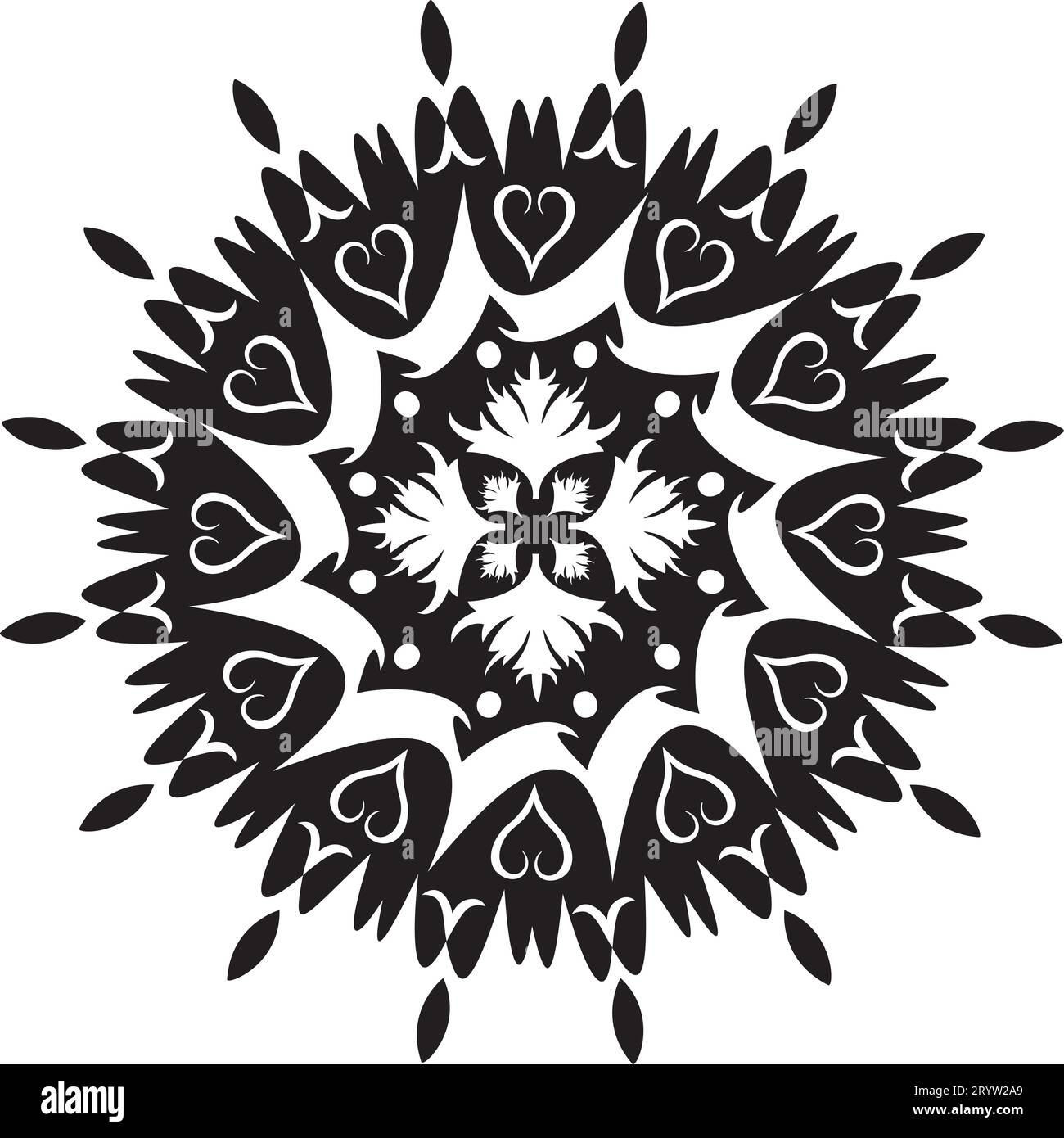 Mandala - Flower Star Sun Illustration, Nature, Energy Circle Round ...