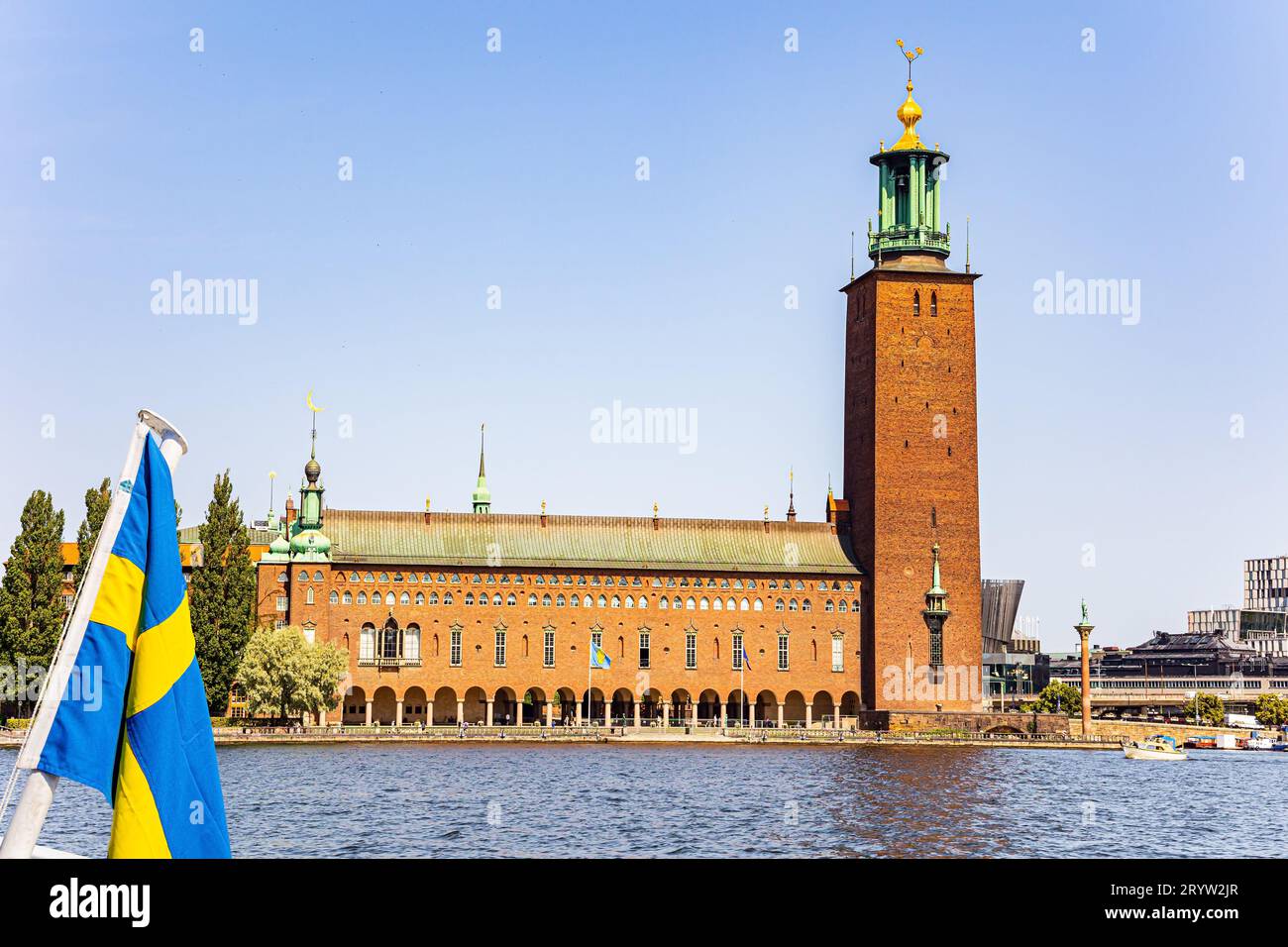 Stockholm sweden flag building hi-res stock photography and images - Alamy