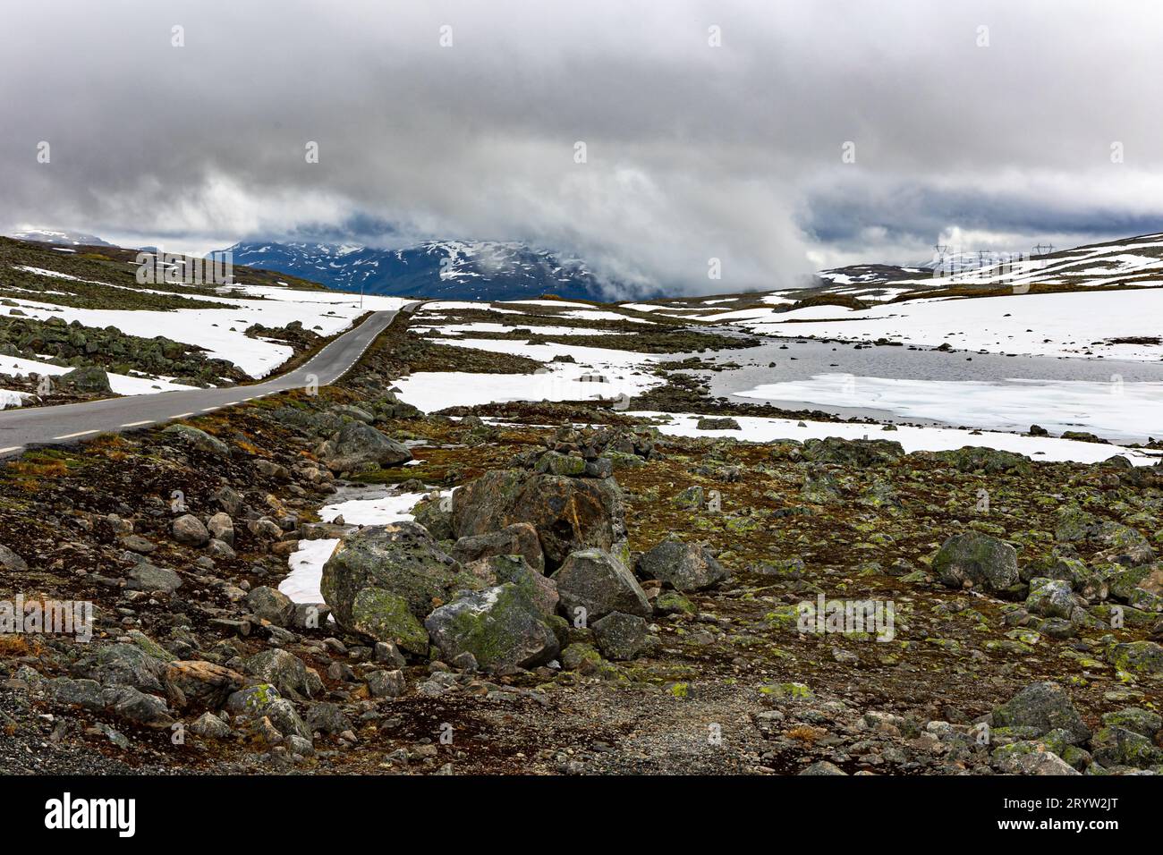 Great Snow Road Stock Photo - Alamy