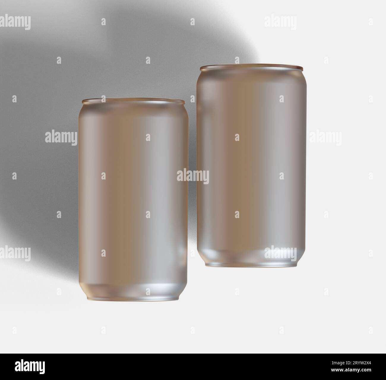 Soda can white color or solid color and realistic texture rendering 3D ...