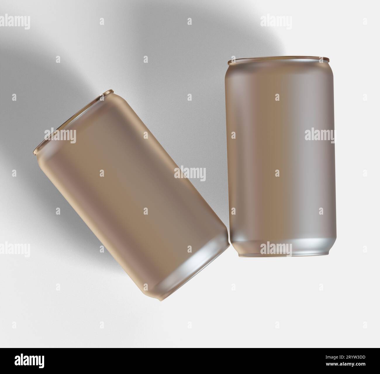 Soda can white color or solid color and realistic texture rendering 3D ...