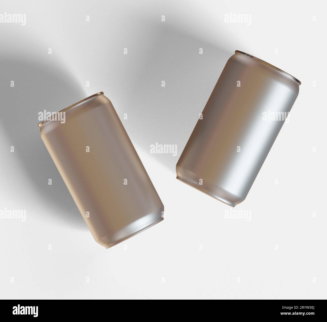 Soda can white color or solid color and realistic texture rendering 3D ...