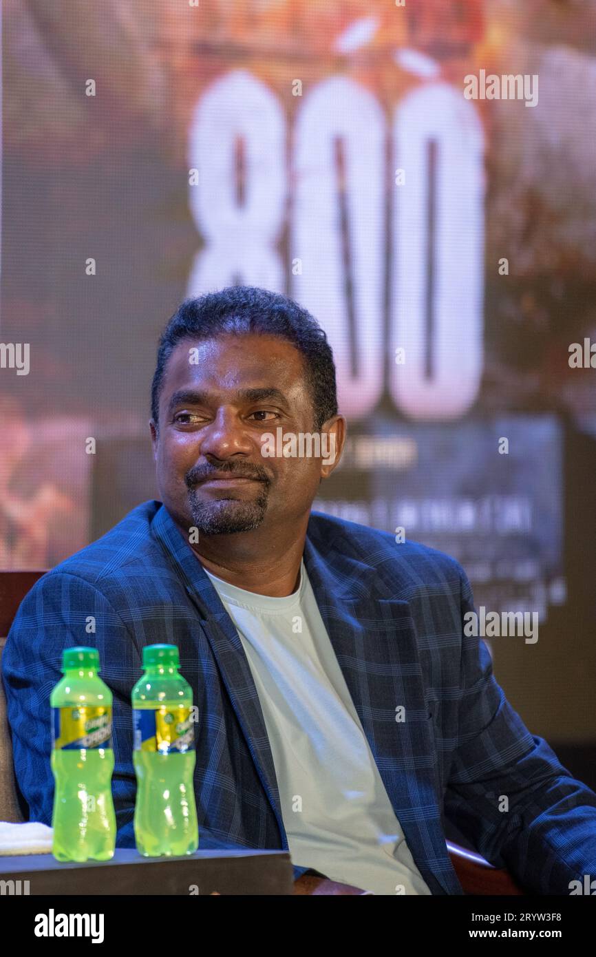 Legendary Sri Lankan cricketer Muthiah Muralidaran seen during the ...