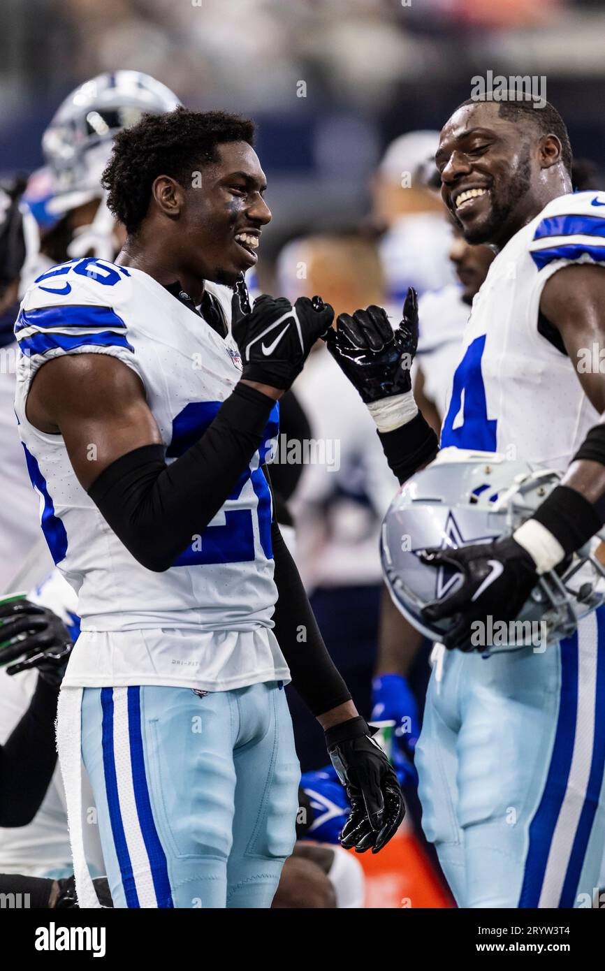 Dallas Cowboys cornerback DaRon Bland (26) celebrates an interception ...