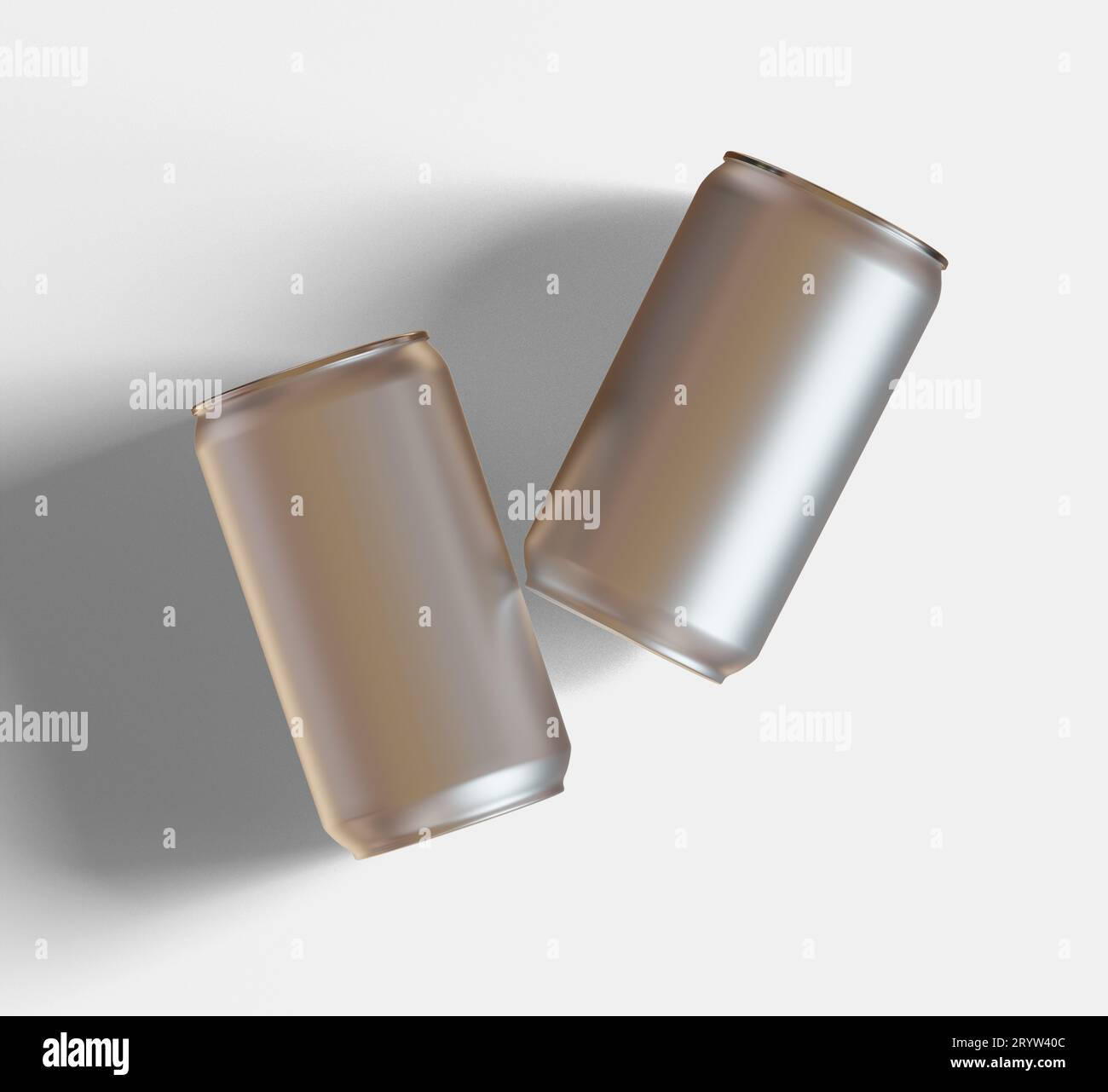 Soda can white color or solid color and realistic texture rendering 3D ...