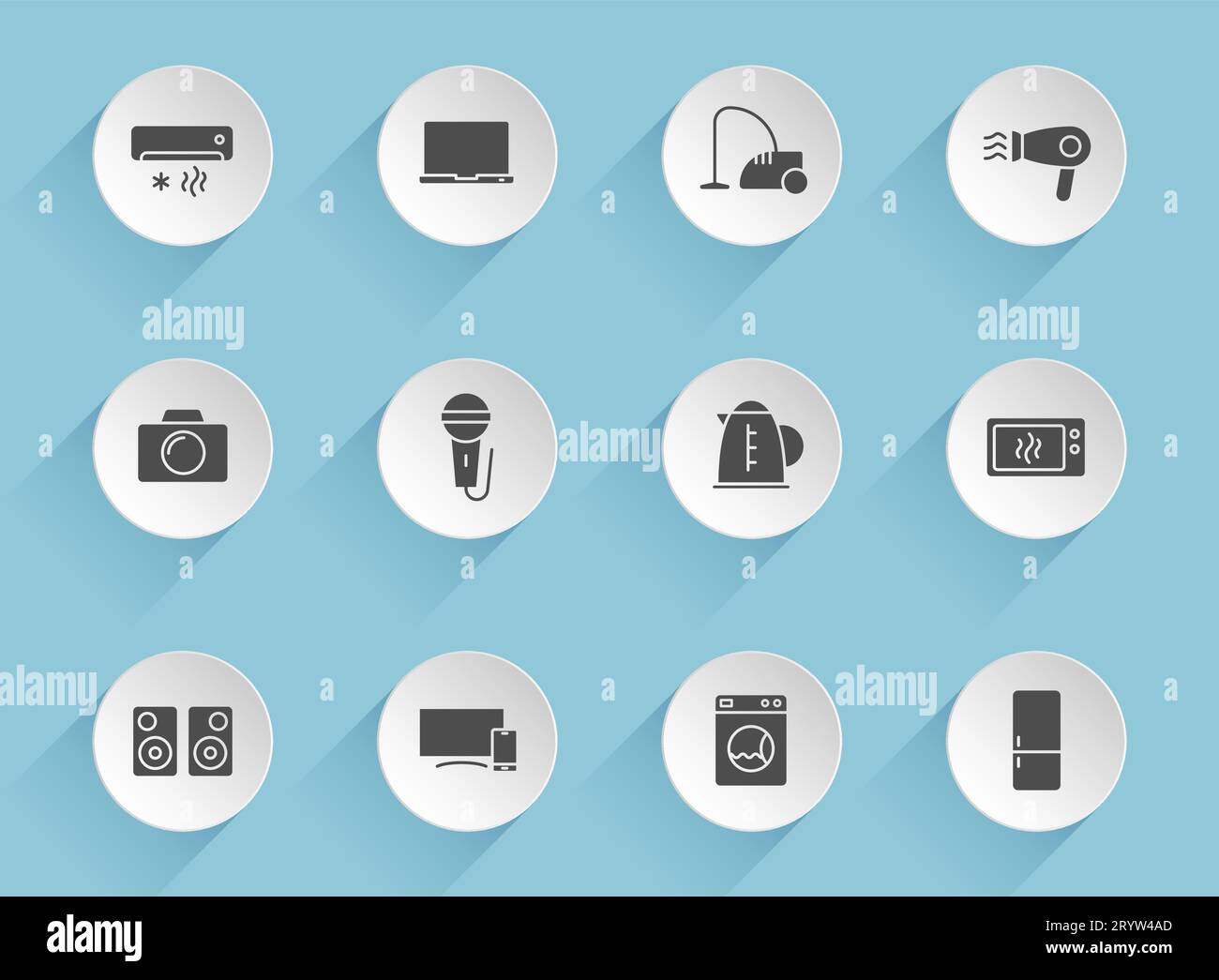 household vector icons Stock Vector Image & Art - Alamy