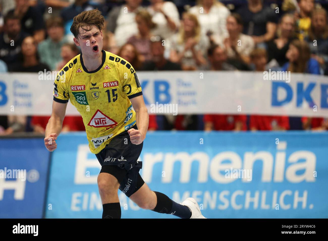 Bergischer HC - Rhein-Neckar Löwen am 23.09.2023 in der Mitsubishi ...