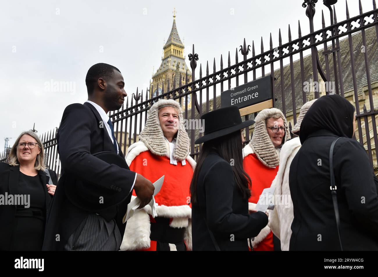 London, England, UK. 2nd Oct, 2023. Judges, key legal figures, and ...