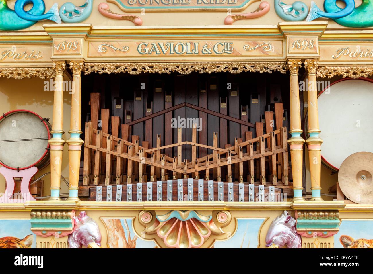 Gavioli fairground organ. Cumbria Steam Gathering 2014 Stock Photo - Alamy