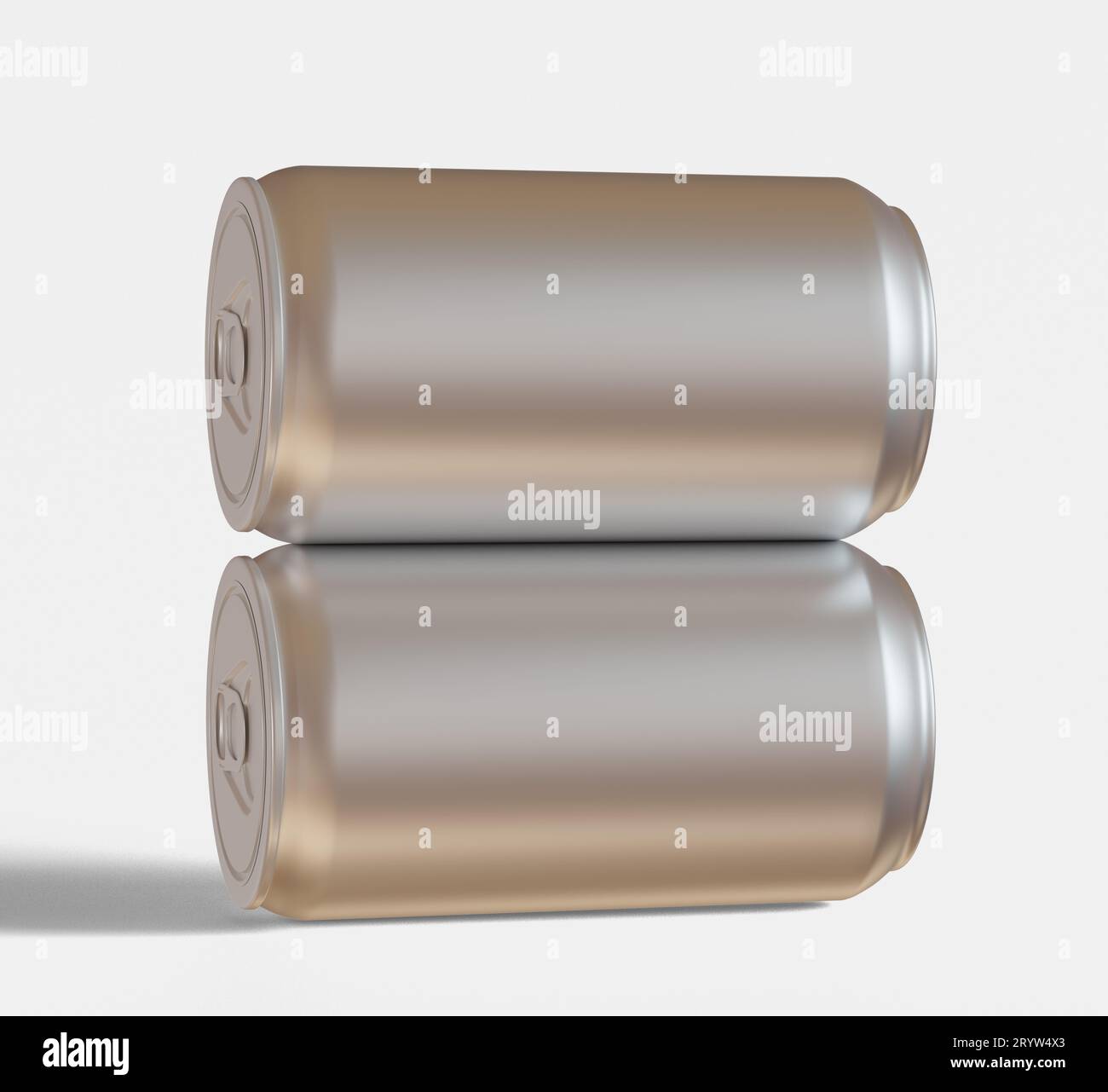 Soda can white color or solid color and realistic texture rendering 3D ...