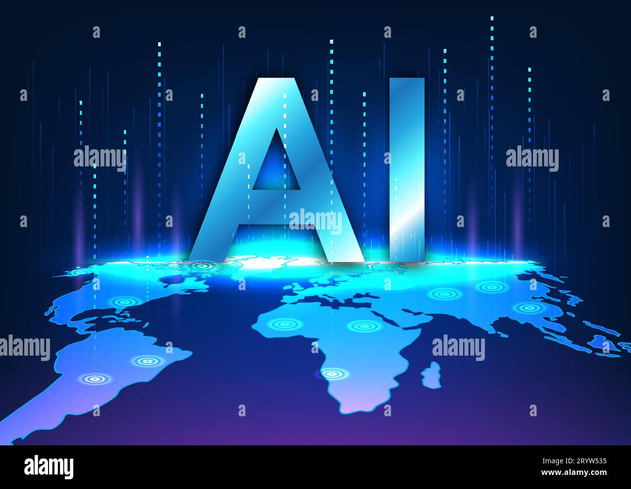 Ai concept map Stock Vector Images - Alamy