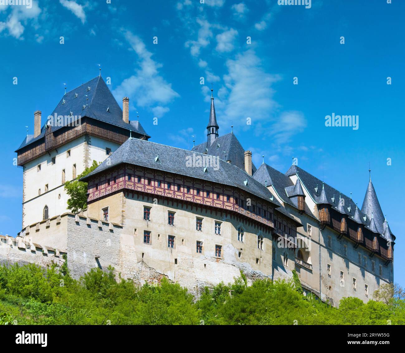 Karlstejn castle in czech hi-res stock photography and images - Alamy