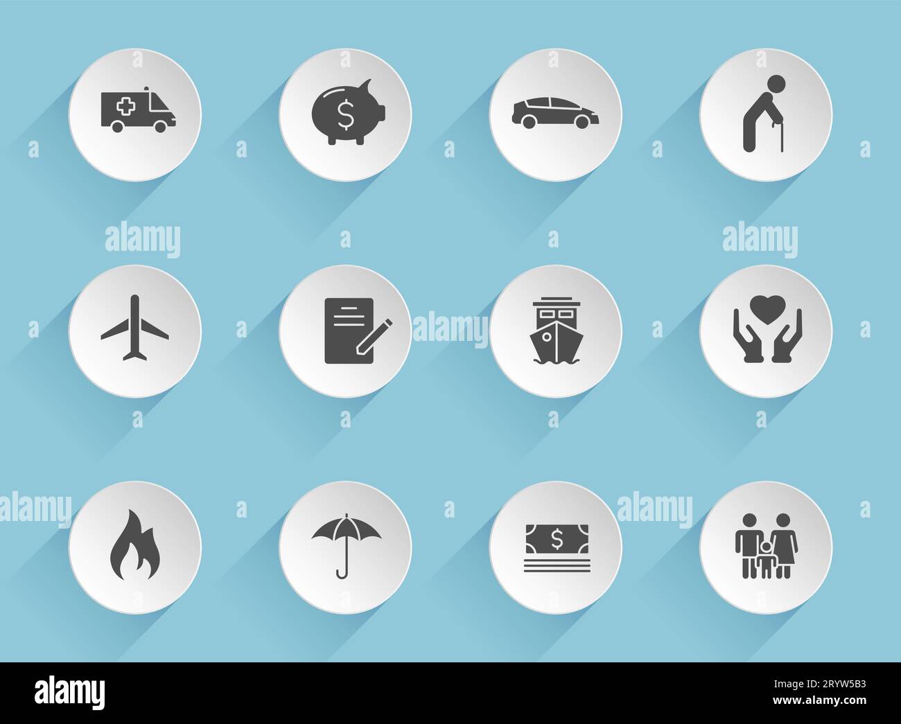 Insurance paper of vehicle icon hi-res stock photography and images - Alamy