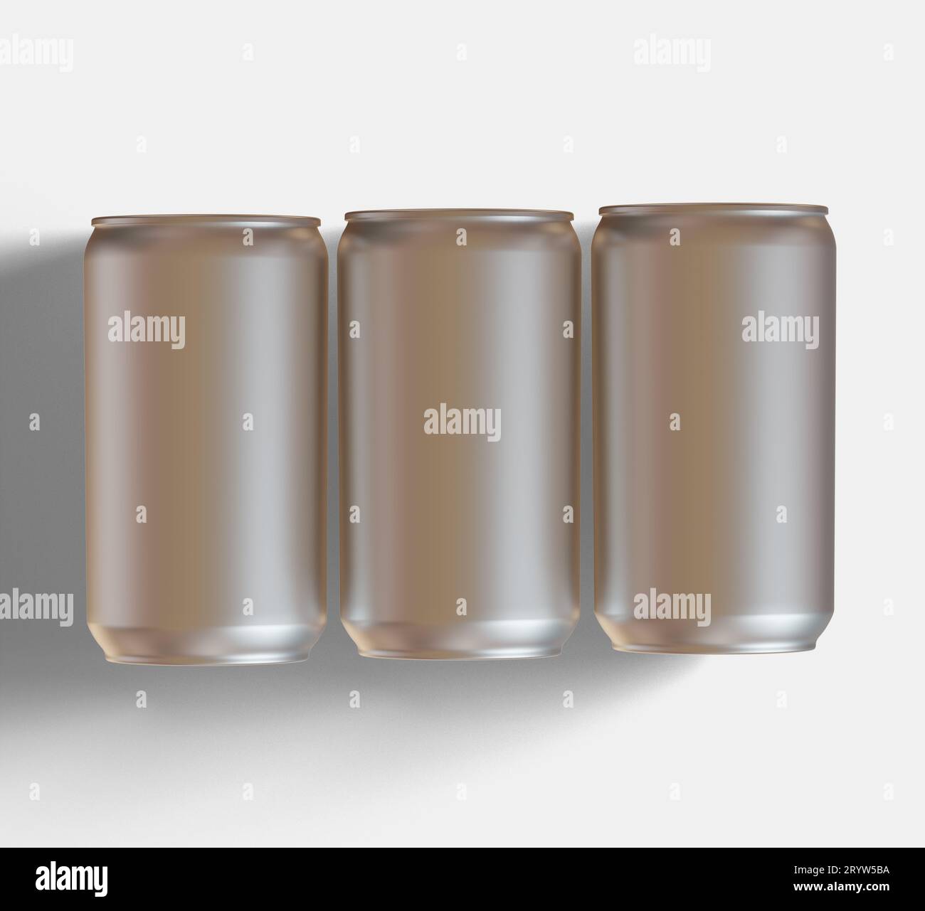 Soda can white color or solid color and realistic texture rendering 3D ...