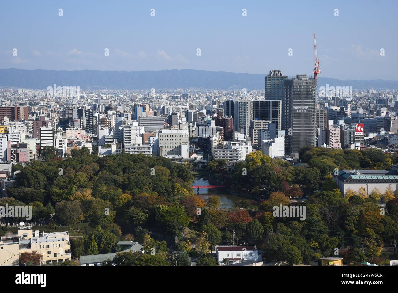 Osaka cityscape buildings and skyscrapers in Japan Stock Photo - Alamy