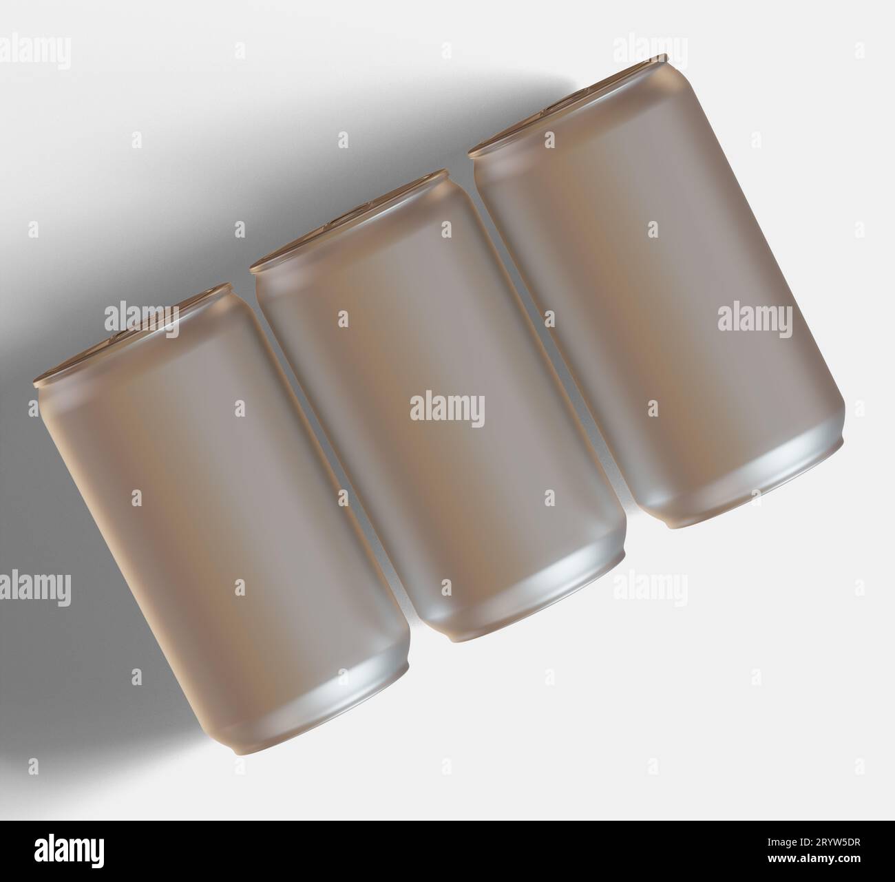 Soda can white color or solid color and realistic texture rendering 3D ...