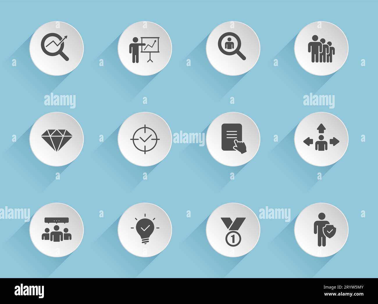 management vector icons Stock Vector Image & Art - Alamy