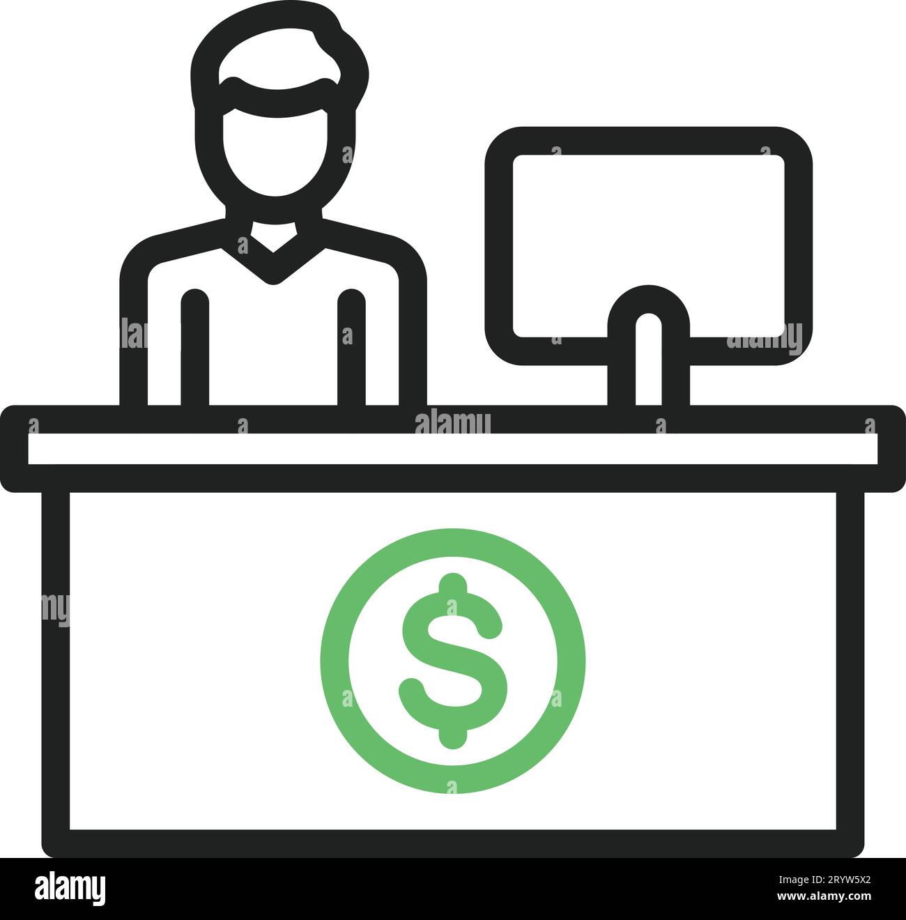 Cash Counter icon vector image Stock Vector Image & Art - Alamy