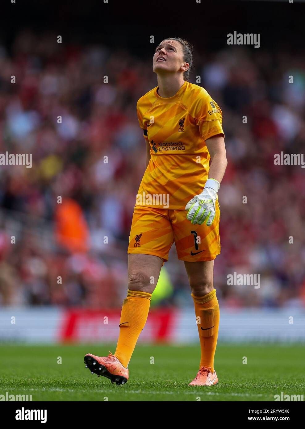 Liverpool goalkeeper Rachael Laws during the Barclays Women's Super ...